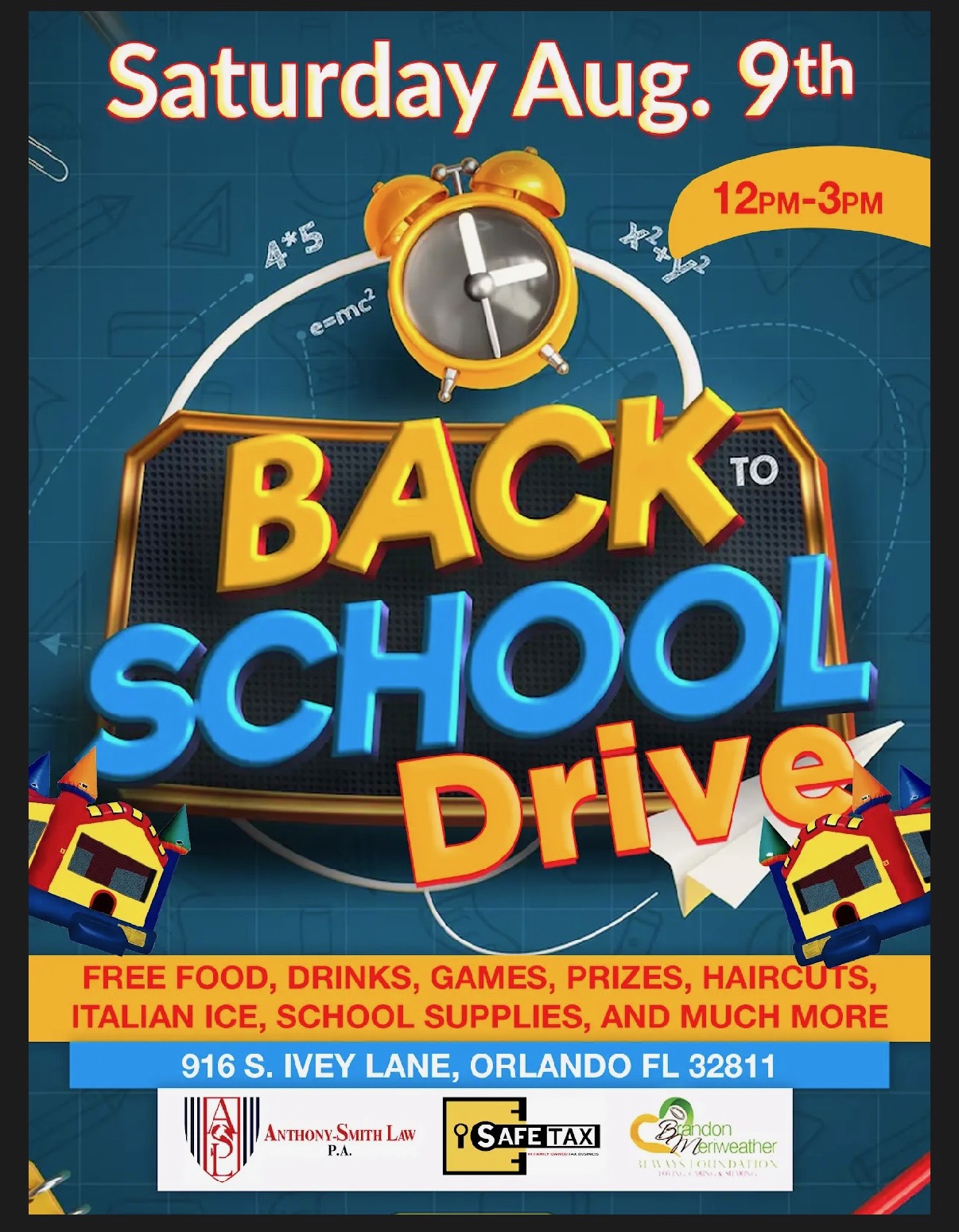 Orlando’s 9th Annual “Back 2 School Drive” Set to Empower Hundreds of ...